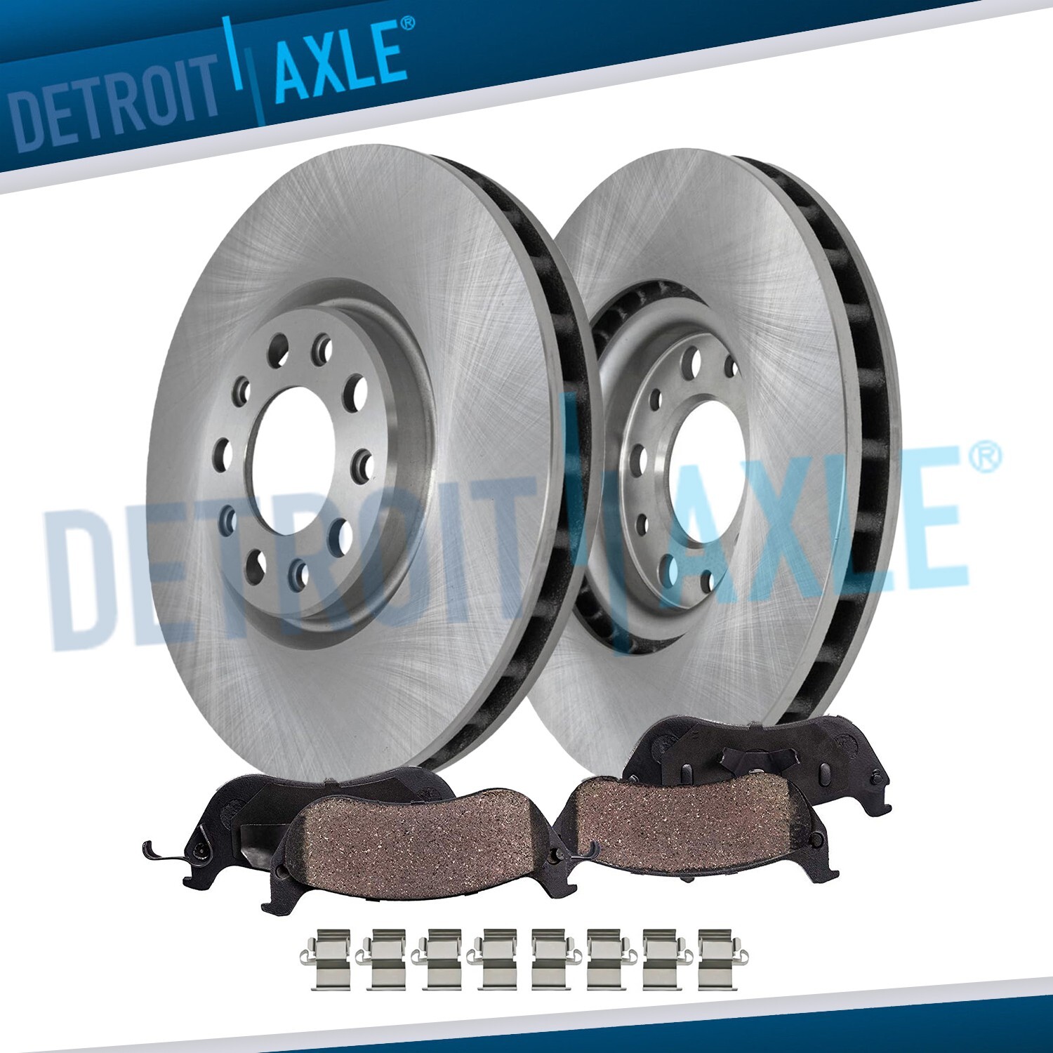 Front Brake Rotors Brake Pads for 2018 - 2023 Jeep Wrangler BR2 & BR6 ...