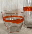 2 Hand Blown Old Fashioned Rocks Glasses 1 Tumbler Water Glass Clear ...