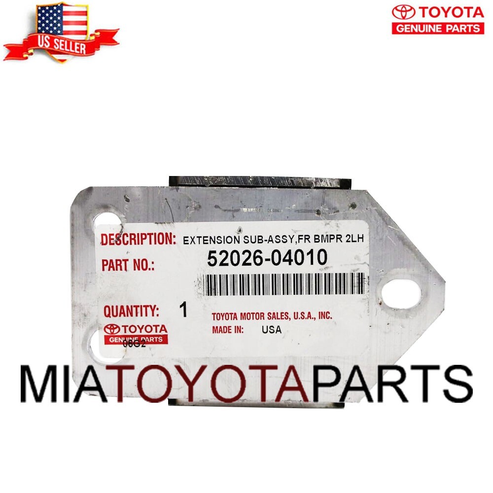 Genuine Toyota 2005-2015 Tacoma Front Bumper Extension Bracket LH 52026 ...