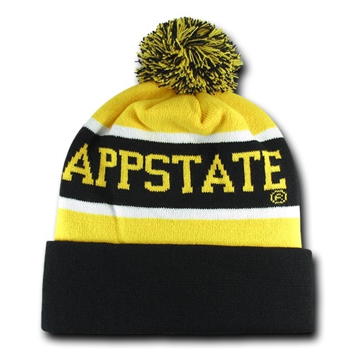 ASU Appalachian App State Mountaineers NCAA Winter Pom Cuff Ski Beanie ...