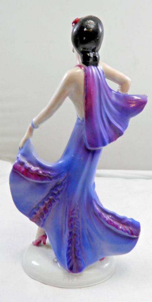 Vintage Germany Art Deco Dancing Lady Flapper Spanish Ceramic Dancer ...