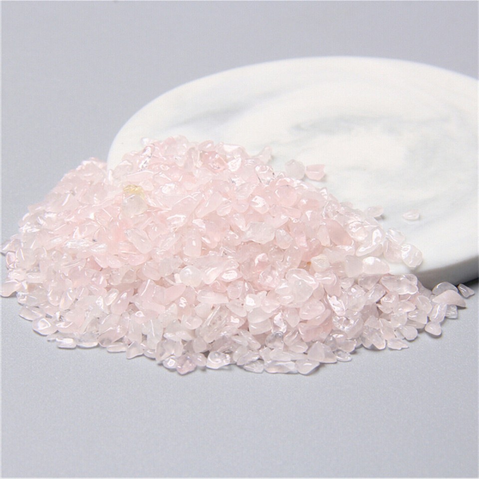 100G Natural Gemstone Tumbled Crystal Chips Chakra Wicca Jewelry Rose ...