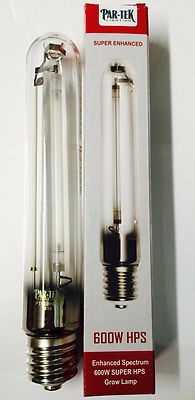 2pc PAR-TEK LIGHTING 600W HPS HIGH FREQUENCY Digital Grow Lamp SAVE W ...