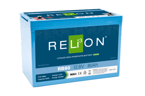 Relion Battery Battery RB80 Legacy Series; Group 27; 12 Volt; 80 AH ...