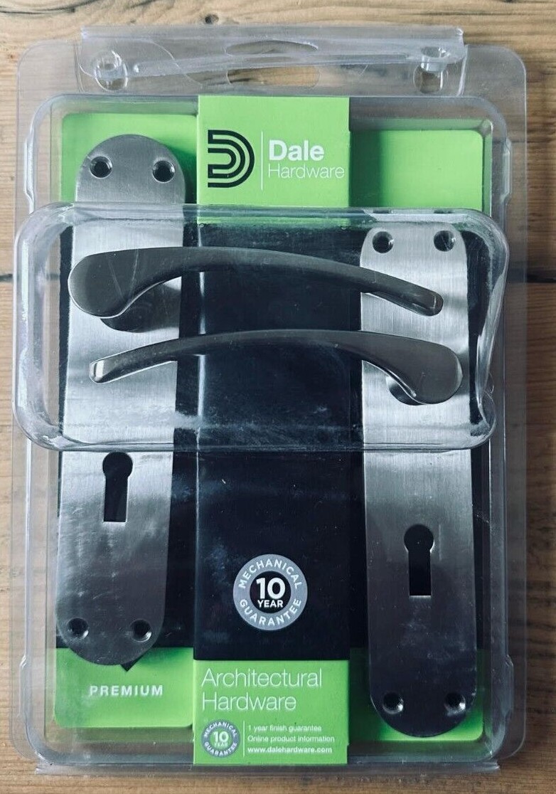 Dale SALO Lever Internal Door Handles Latch, Privacy, Lock,Satin Nickel ...