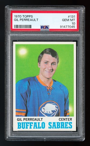 1970 Topps #131 Gil Perreault Rookie Card. PSA 10 GEM MINT. POP 3 | eBay