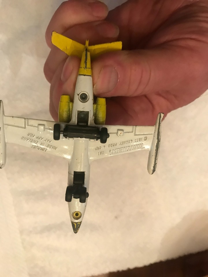 Vintage 1973 Toy Matchbox Airplane SBI Lesney Learjet Jet D-ILDE | eBay