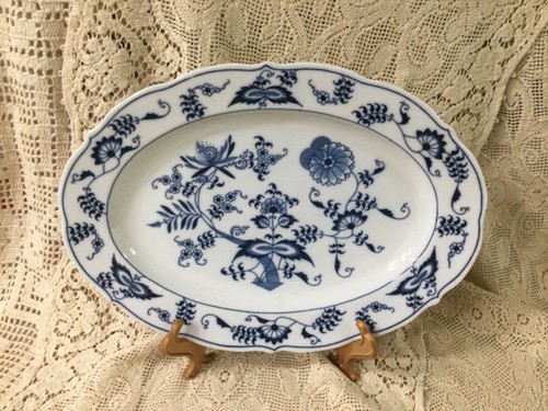 VTG BLUE DANUBE PLATTER REG U.S.PAT.OFF. RIBBON BANNER | eBay