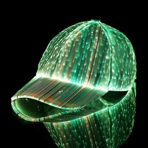 Fiber Optic Caps LED Hat Hip Hop Baseball Caps Glowing Hat for Club ...