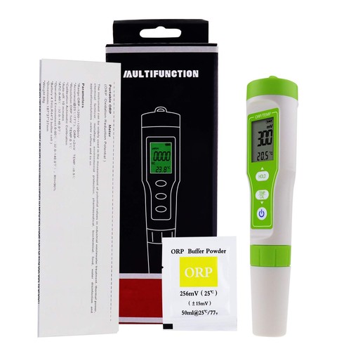 2 in 1 ORP & Temperature Meter, Digital ORP Meter with ORP Buffer ...