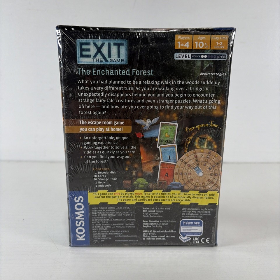 EXIT The Game The Enchanted Forest Escape Room Puzzle Board Game Kosmos ...