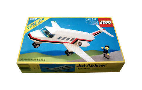 LEGO 6368 VINTAGE TOWN - JET AIRLINER PLANE - 100 COMPLETE WITH ...