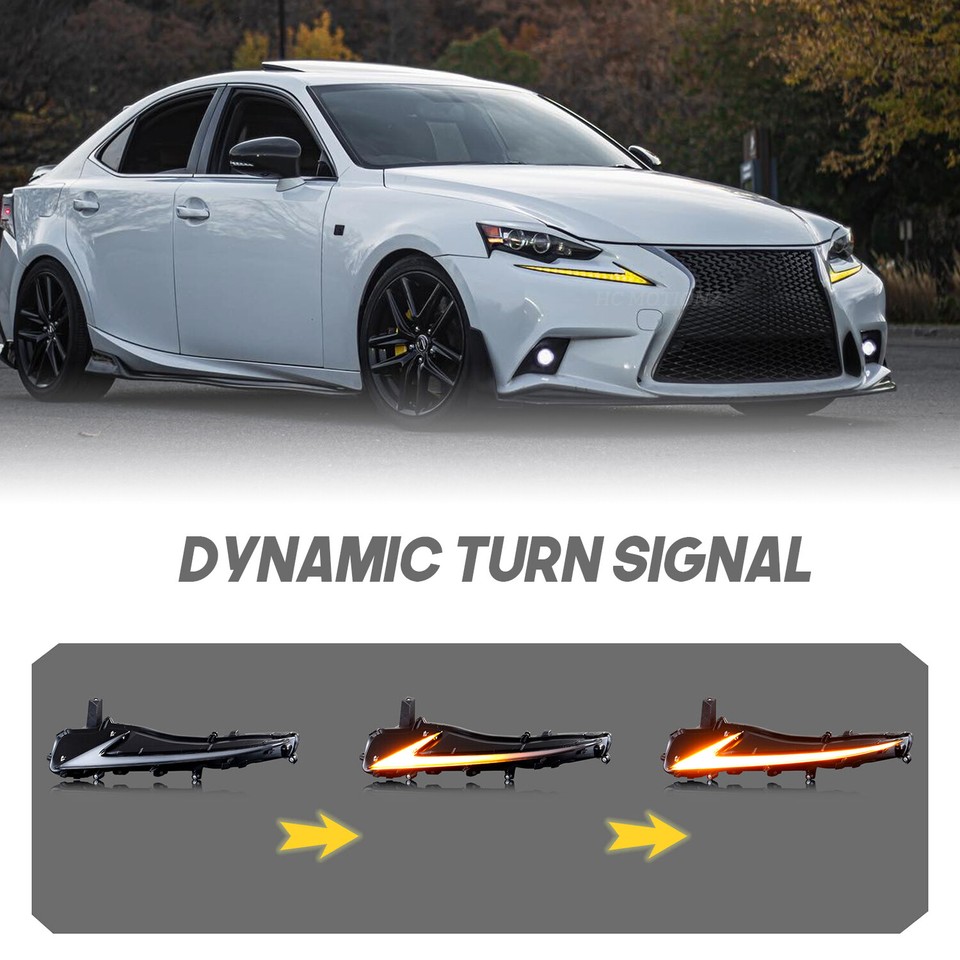 For 2013-2016 Lexus IS200t/300 IS250 350 F Daytime Running Light DRL ...