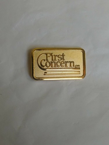 First Concern Lapel Pin PRC Pregnancy Resource Center Gold Colored ...