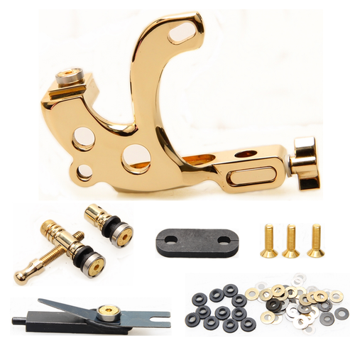 CNC Brass Tattoo Machine Frame Fit For 1 inch 26mm Coils With 4mm yoke ...