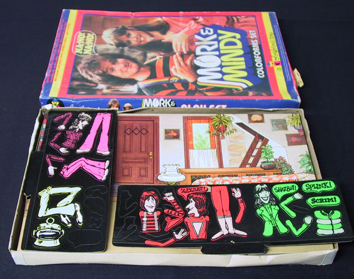 MORK & MINDY TV SHOW NANO COLORFORMS VINTAGE 70's NOT COMPLETE SET BOX ...