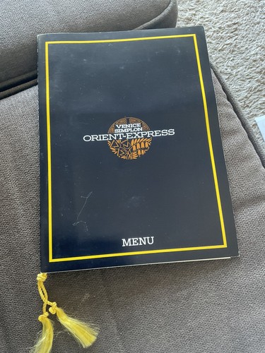 VSOE VENICE SIMPLON ORIENT-EXPRESS: MENU PRESTIGE | eBay