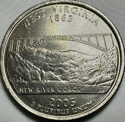 West Virginia State Quarter – 2005 – Scenic New River Gorge! Collector ...
