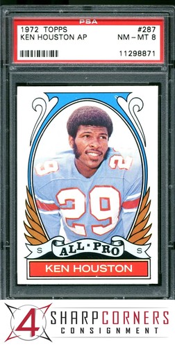 1972 TOPPS ALL-PRO #287 KEN HOUSTON OILERS HOF PSA 8 F4173346-871 | eBay