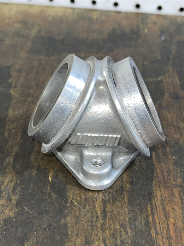 Harley MIKUNI Intake Manifold Carb Evo Fxr ShovelHead Chopper Bobber ...