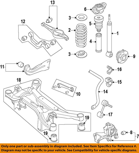 VW Volkswagen OEM 2018 Atlas Brake-rear-hub Assembly 3QF598625 for sale ...