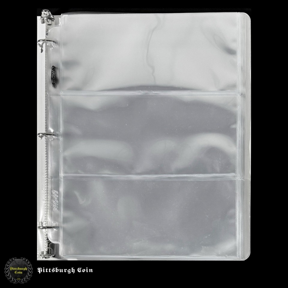 Paper Currency Paper Money Collection Binder 10 BCW Banknote Protector ...