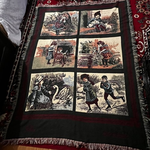 Bob Timberlake Home Collection Old Salem Tapestry Throw Blanket 65" x ...