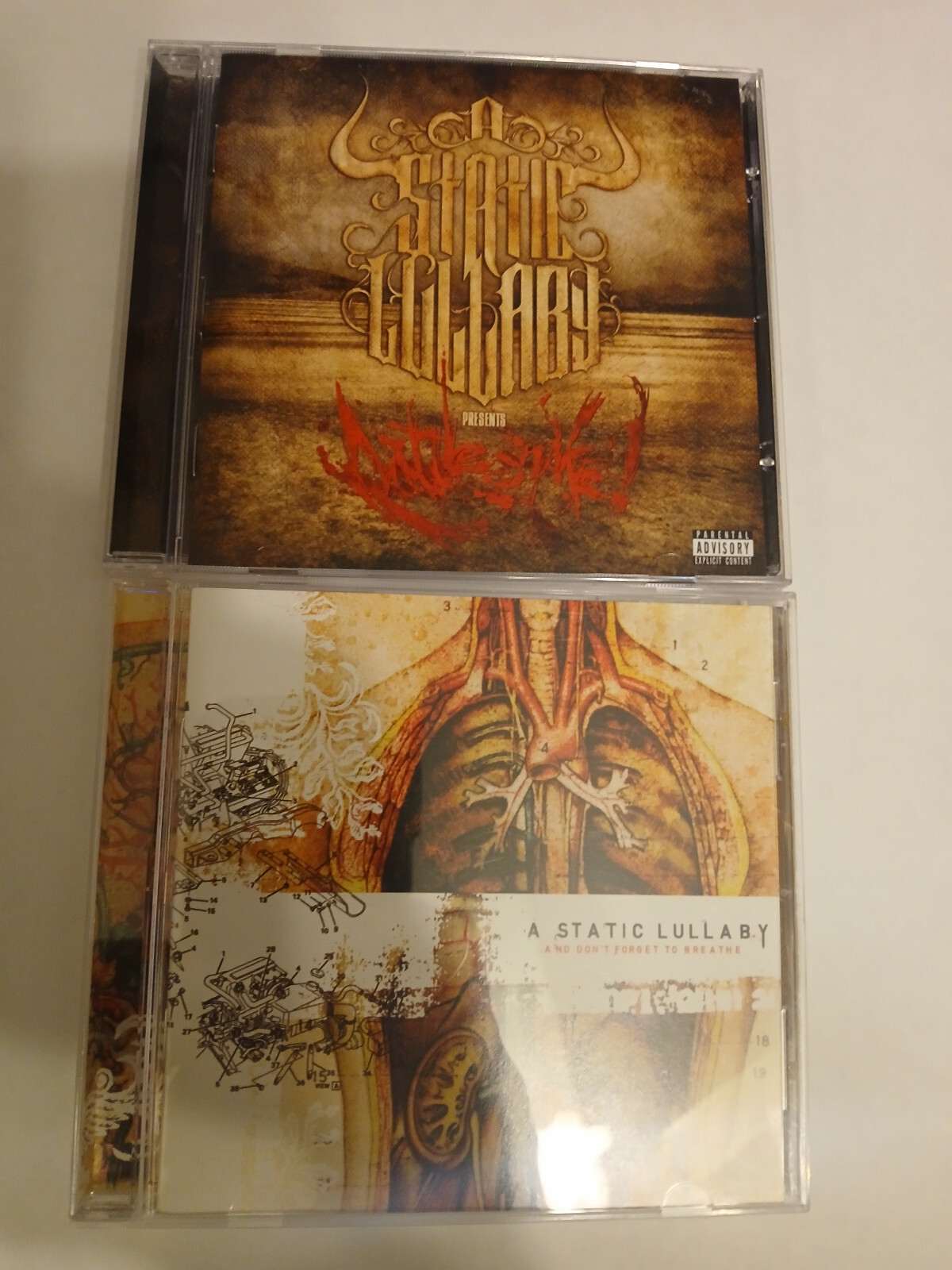A Static Lullaby 2 CD Lot Bundle: And Don't Forget To Breath ...