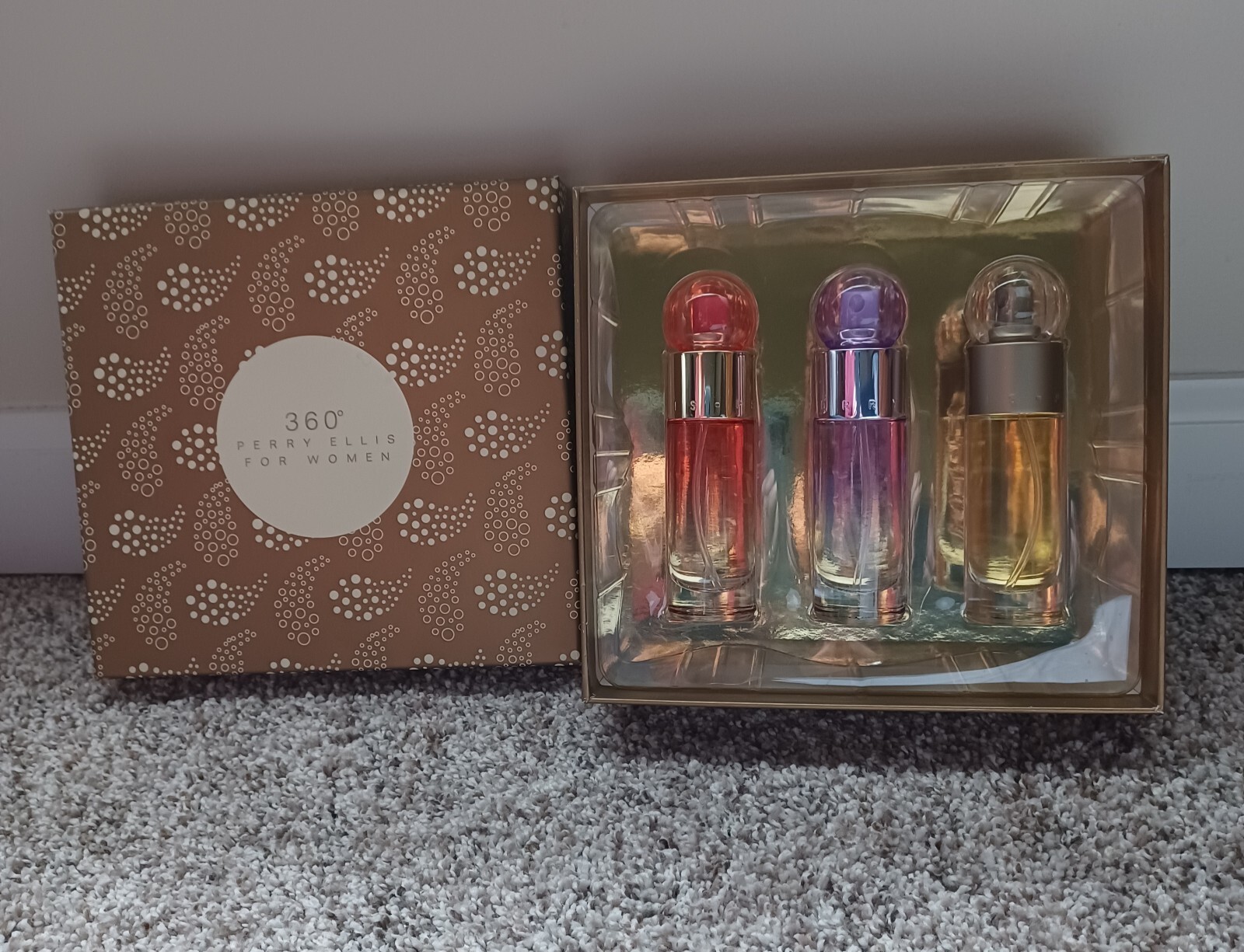 360 by PERRY ELLIS Women’s Gift Set 3 Pc, 1 fl Oz Ea. also Coral ...
