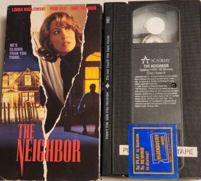 The Neighbor VHS Movie Rod Steiger Horror Suspense OOP rare Blockbuster ...