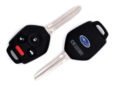 1 OEM Subaru CWTB1G077 Standard Blade H Chip BLACK POD Remote Head Key ...