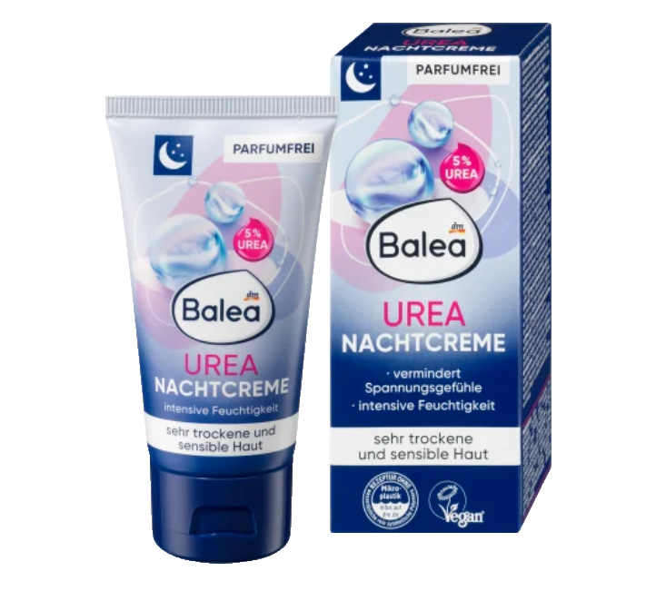 Balea Urea Face Night Cream Moisturising For Very Dry Skin Vitamin E & Olive Oil | eBay