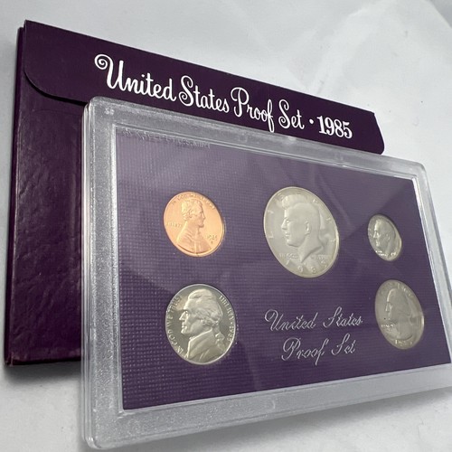 1985 S Proof Set Original Box 5 Coins US Mint | eBay