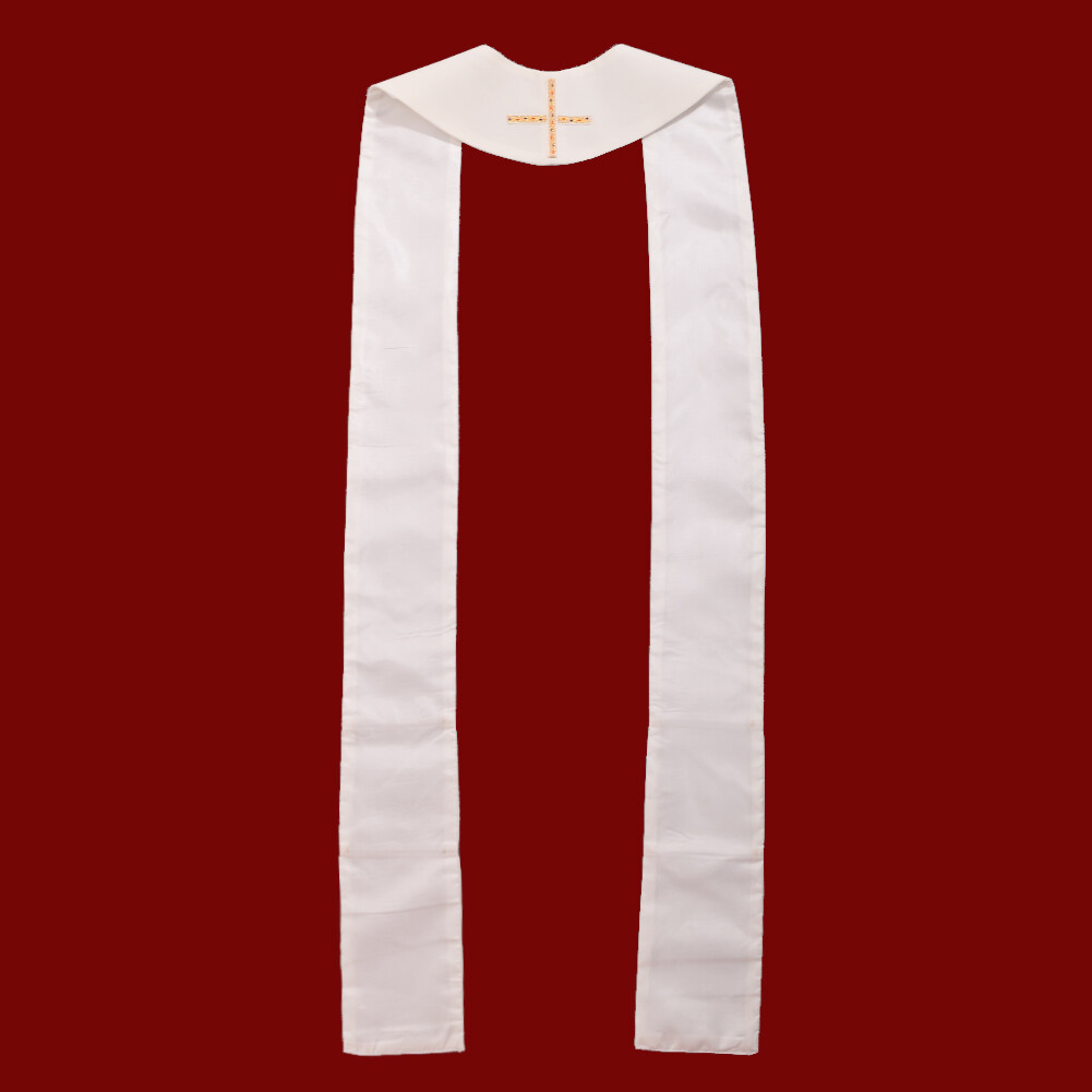 Catholic Clergy Stole with Cross Embroidery Stole Priest Mass Stole ...