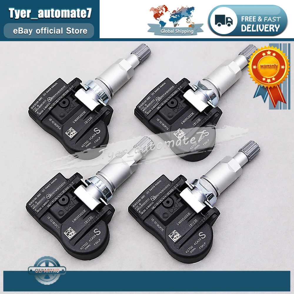 4pcs 40700-4GA0A Tire Pressure Sensor TPMS for 2014-2015 Nissan ...