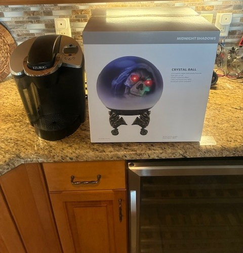 2025 Gemmy/Midnight Shadows Animated Scary Swamp Reaper Talking Crystal ...