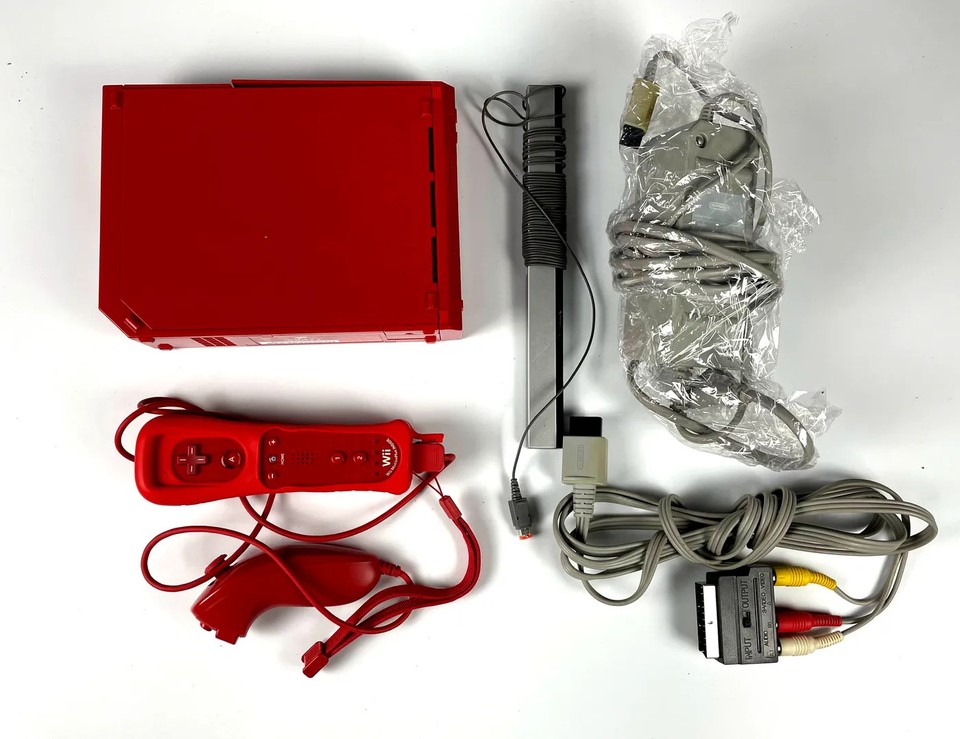 Nintendo Wii Red RVL-001 Console Set PAL TESTED & AUTHENTIC | eBay