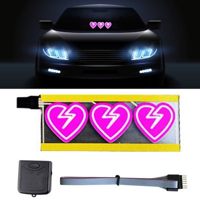 Electric LED Car Sticker 5 Modes Car Decals Windshield Sticker ...