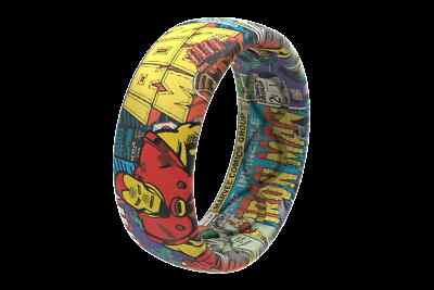 Marvel Groove Life "Iron Man Classic Comic" Silicone Ring Size 10 | eBay