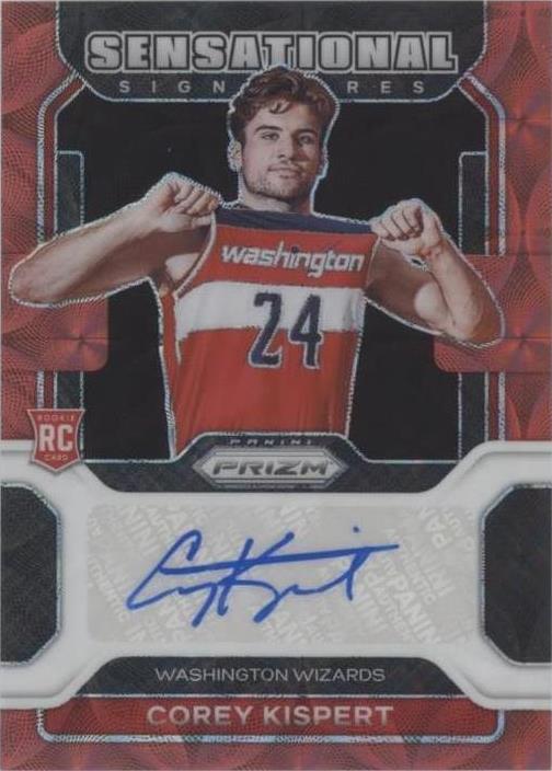 2021-22 Panini Prizm - Sensational Signatures Corey Kispert #SS-CKI ...