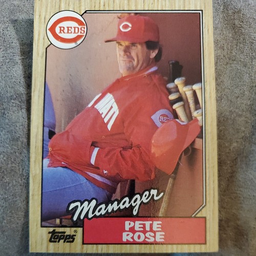 Pete Rose Topps 1987 #393 Cincinnati Reds | eBay