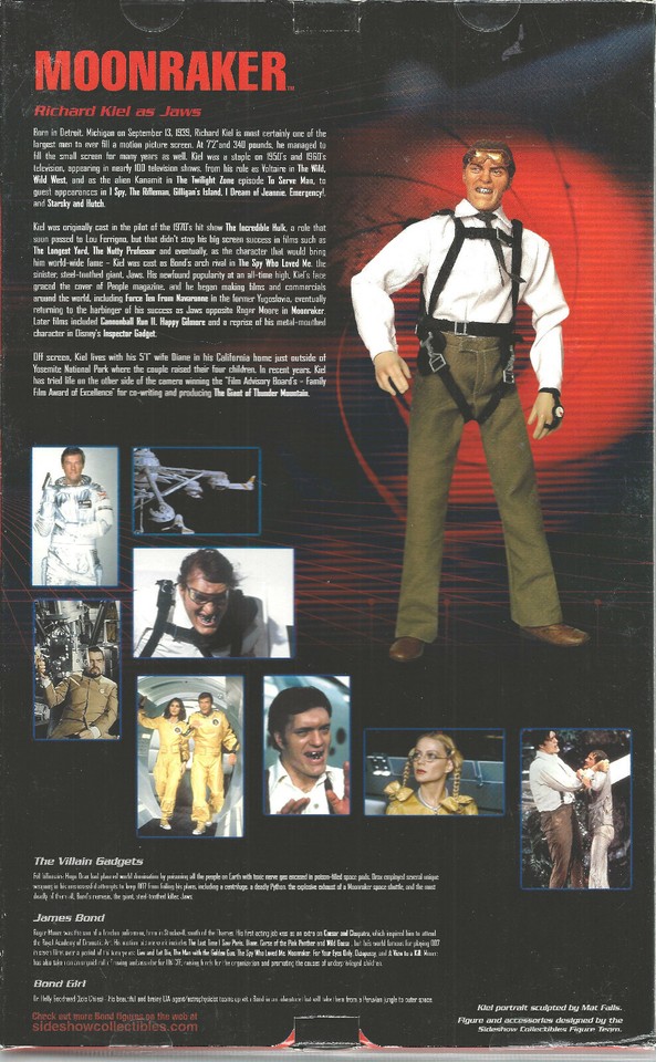 Richard Kiel as Jaws "Moonraker" James Bond 007 Sideshow Toy 12" Figure ...