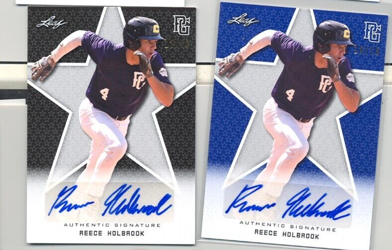 2020 Leaf Perfect Game Auto Two card lot Reece Holbrook | eBay