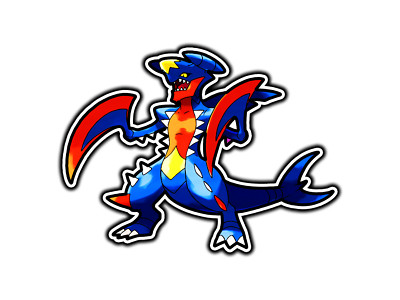 Mega Garchomp Waterproof Vinyl Sticker Decal Die-Cut | eBay