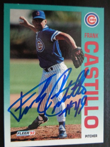 Frank Castillo - Autographed baseball card (Chicago Cubs) - Fleer #378 ...