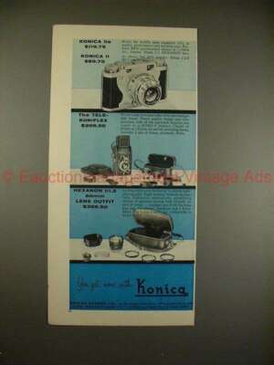 1956 Konica IIa, II and Tele-Koniflex Camera Ad - More! | eBay