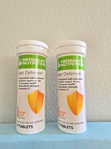 TWO Herbalife Best Defense Orange Boost 10 tablets - free shipping | eBay