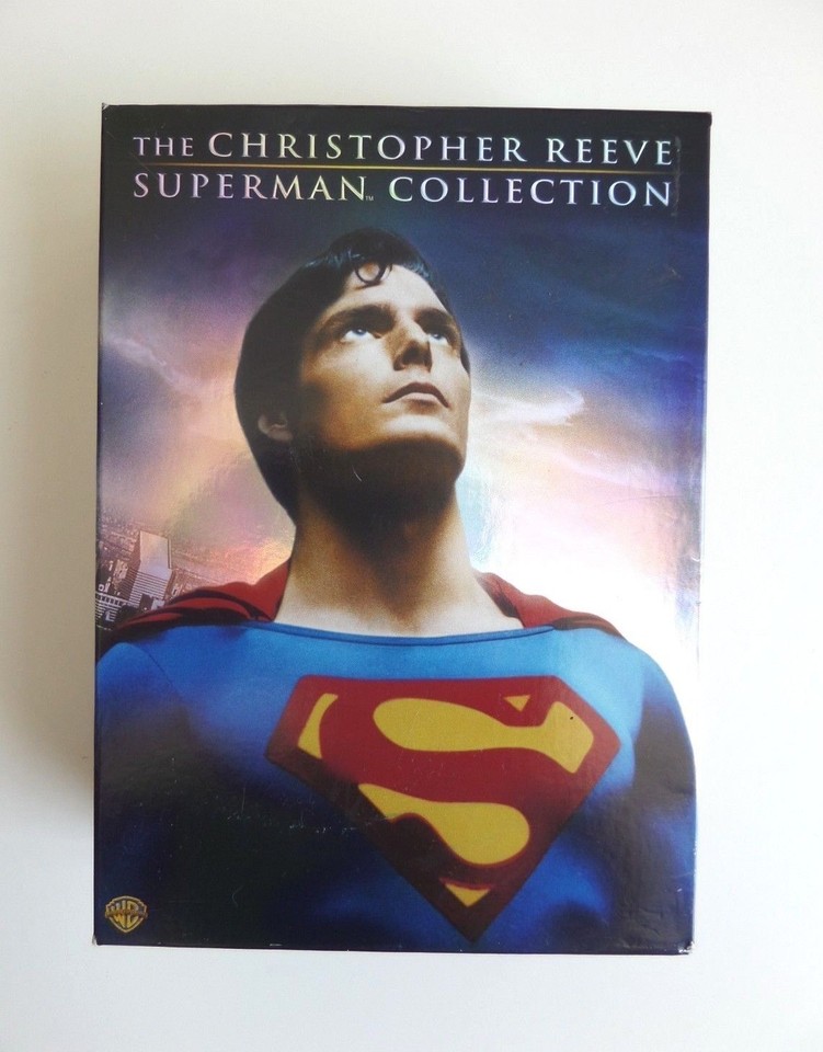 The Christopher Reeve Superman Collection 8-Disc Set Clear Case DC ...