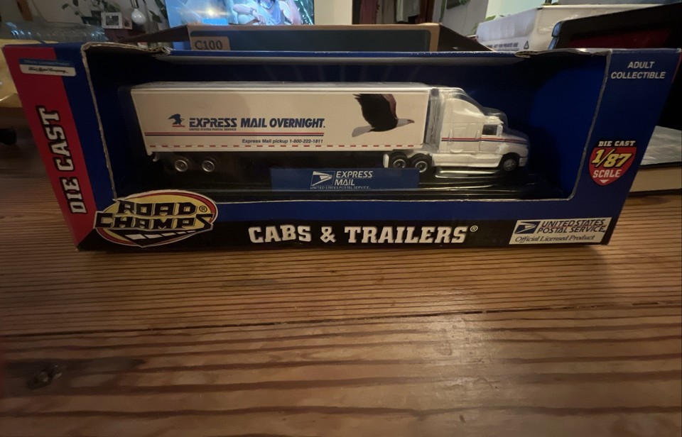ROAD CHAMPS USPS TRACTOR & TRAILER 1:87 SCALE DIECAST METAL Limited ...