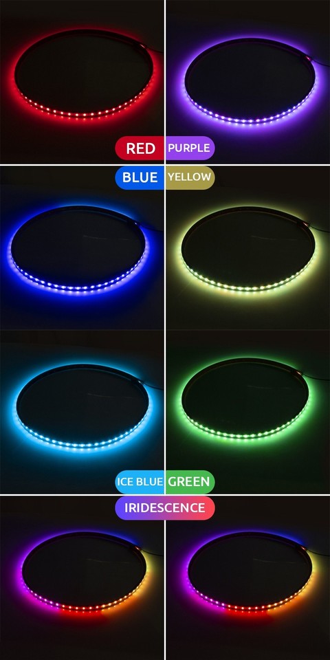 24V LED Strip Light for Truck Dashboard Multicolor IP67 Waterproof ...